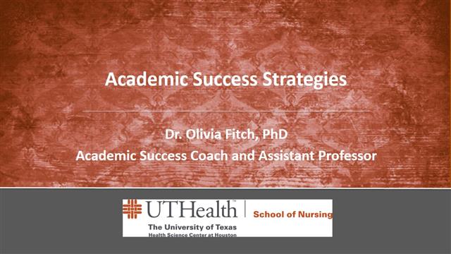 Olivia Fitch - Study Skills Seminar